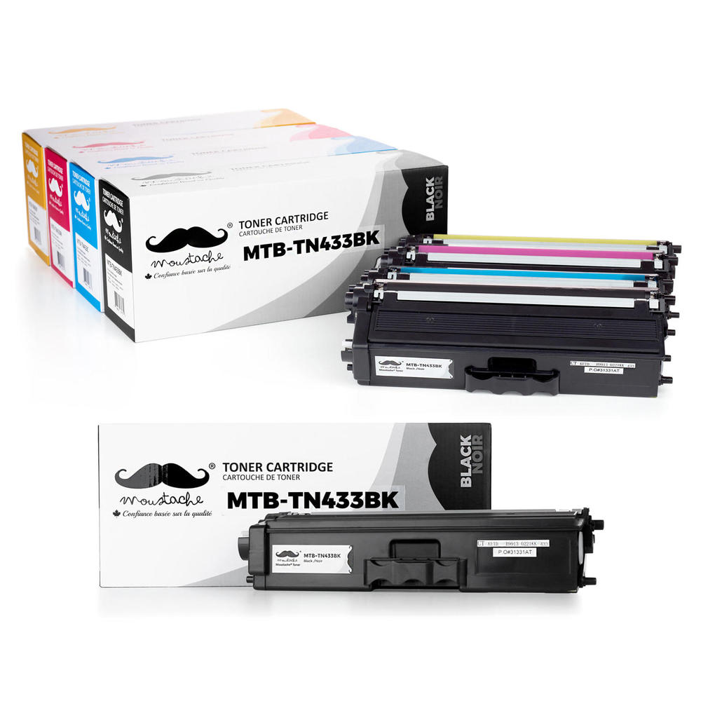 Brother TN433 Compatible Toner Cartridge Combo - BK/C/M/Y
