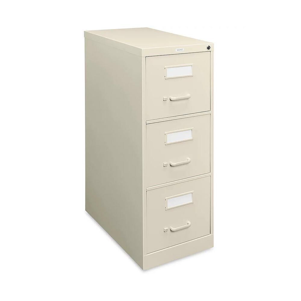 3-Drawer Vertical File Cabinet with Lock, Letter