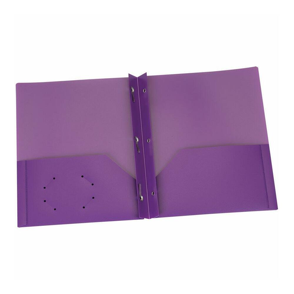 DUO-TANG Poly Report Cover, Portfolio, Assorted Colours, 25 packs, 1036797