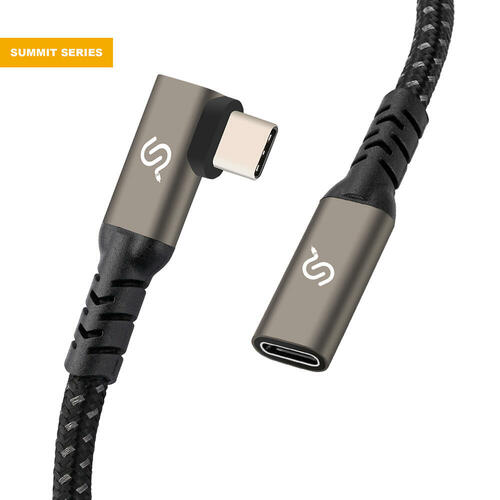 Summit Series USB 3.1 Type C Male to Female Extension Cable 90° Right ...