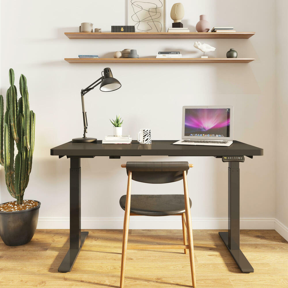 Electric Height Adjustable Sit-to-Stand Computer Desk Frame
