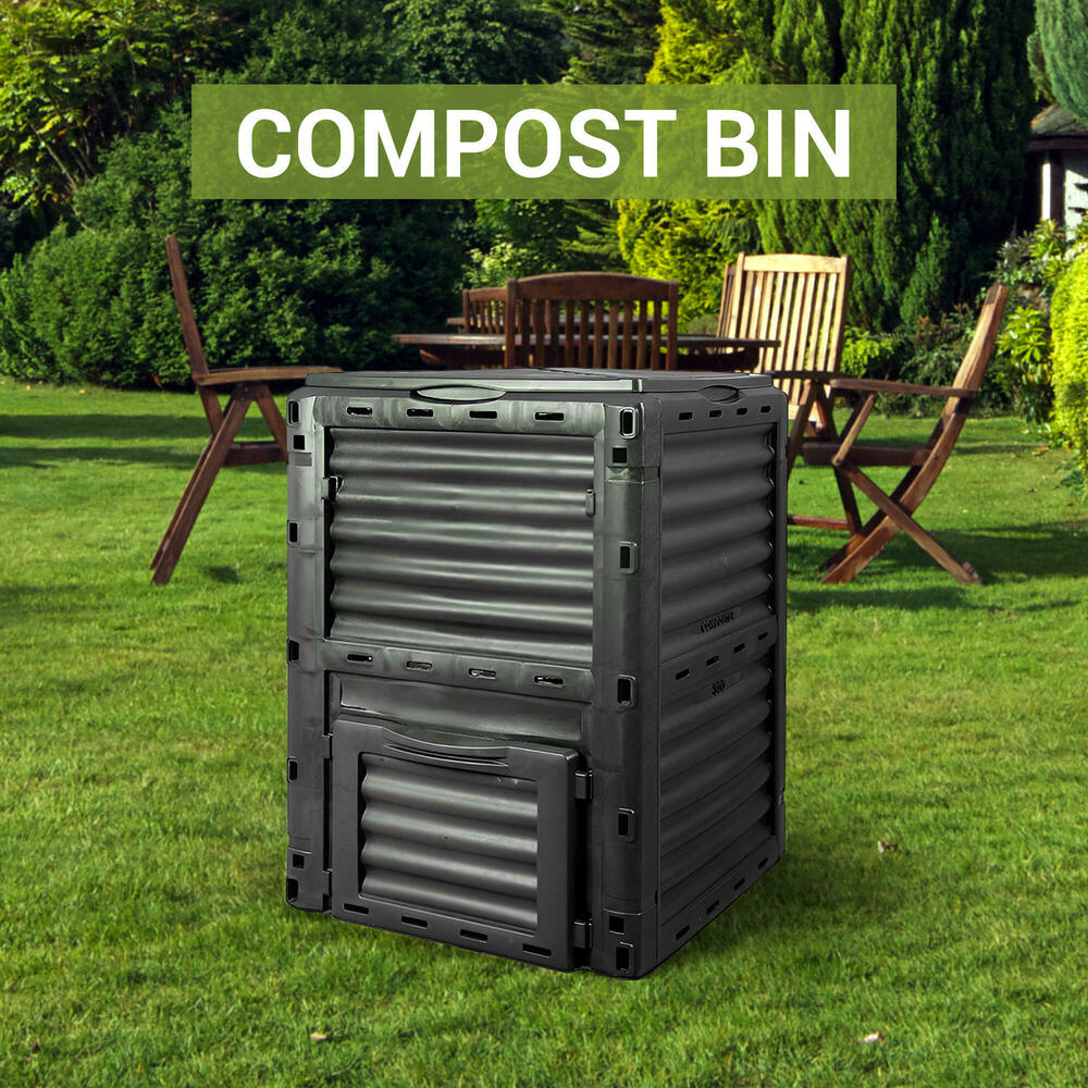 Large Capacity Outdoor Compost Bin for Fast Creation of Fertile Soil 80 ...