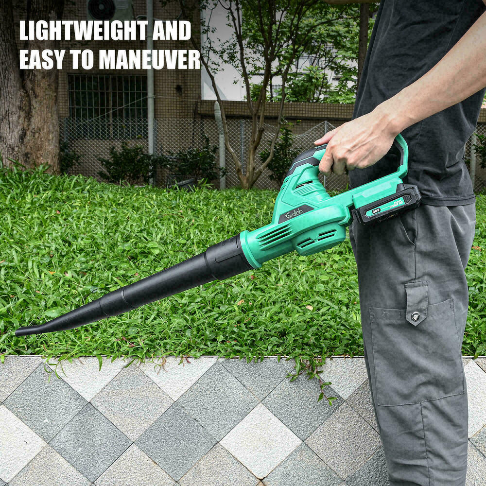 Battery Blower WORKPRO 20V Cordless Leaf Blower - 5 Speeds, 340 CFM ...
