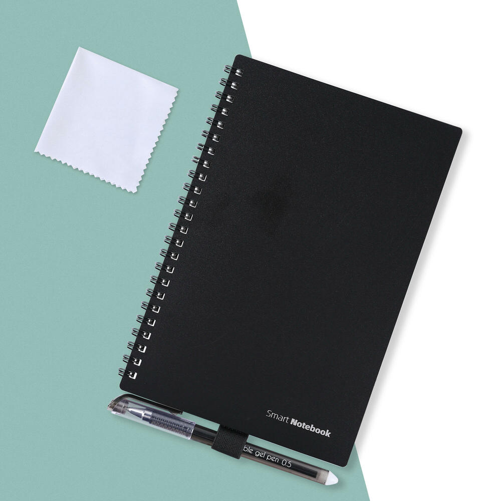 Smart Reusable & Erasable Notebook with 1 Erasable Pen and 1 Microfiber ...