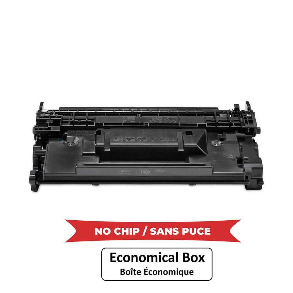 Compatible HP 148X W1480X Black Toner Cartridge High Yield - No Chip ...