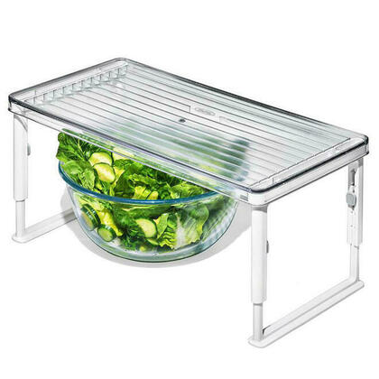 OXO Fridge Adjustable Shelf Riser, 39.1 x 19.3 x 15 - 22cm H