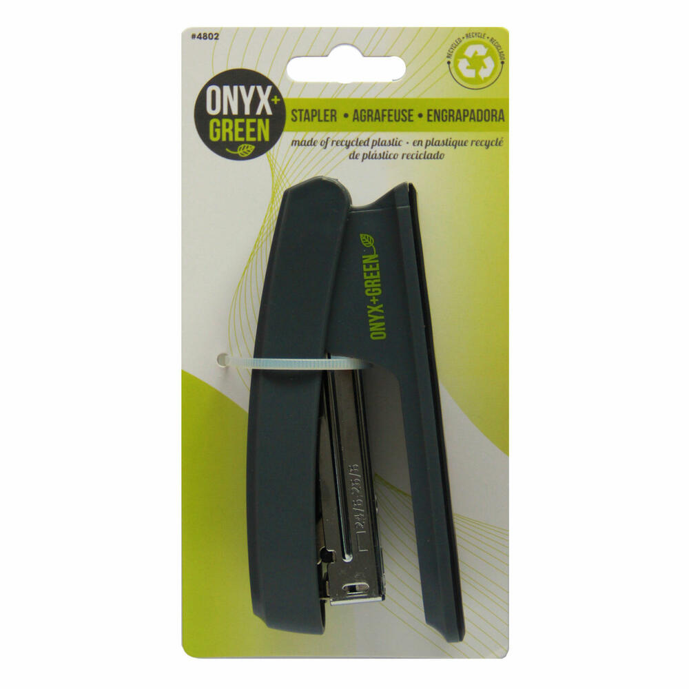 Onyx & Green® Eco-Friendly 1/2 Strip Handheld Stapler, Recycled Plastic ...