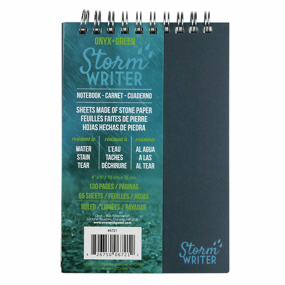 Onyx & Green® Eco-Friendly Storm Writer Notebook