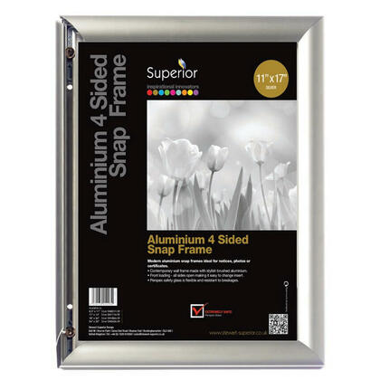 SECO® Front Load Easy Open Snap Poster/Picture Frame, 11 X 17″