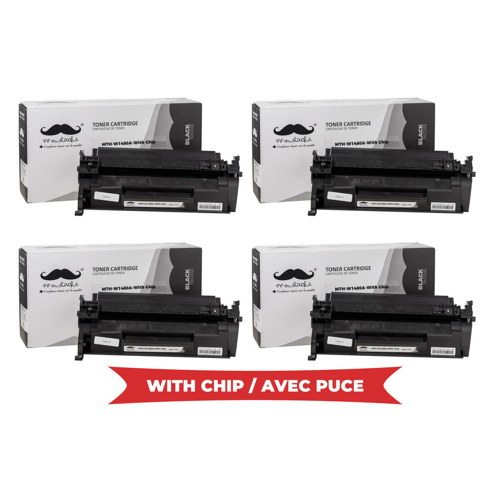 HP 148A Black Toner Cartridge - Moustache