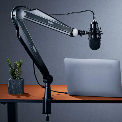 Flexible Armored Microphone Arm with 360° Rotation Joint Arm - PrimeCables®