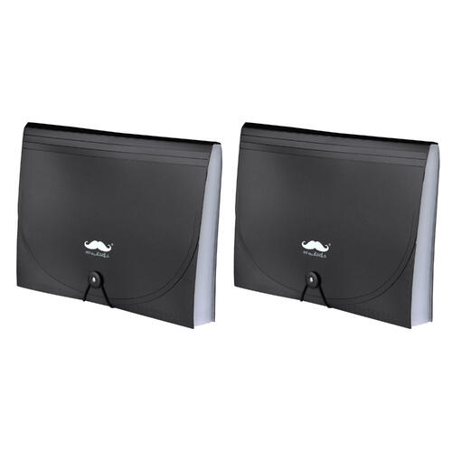 Expanding File Folder with String-Tie Closure, Letter Size, 13 Pockets ...