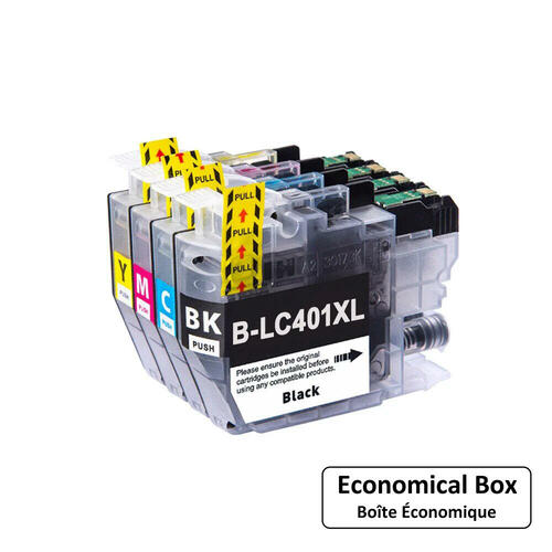 Brother LC401XL Compatible Ink Cartridge Combo High Yield BK/C/M/Y ... Brother LC401XL Compatible Ink Cartridge Combo High Yield BK/C/M/Y ...
