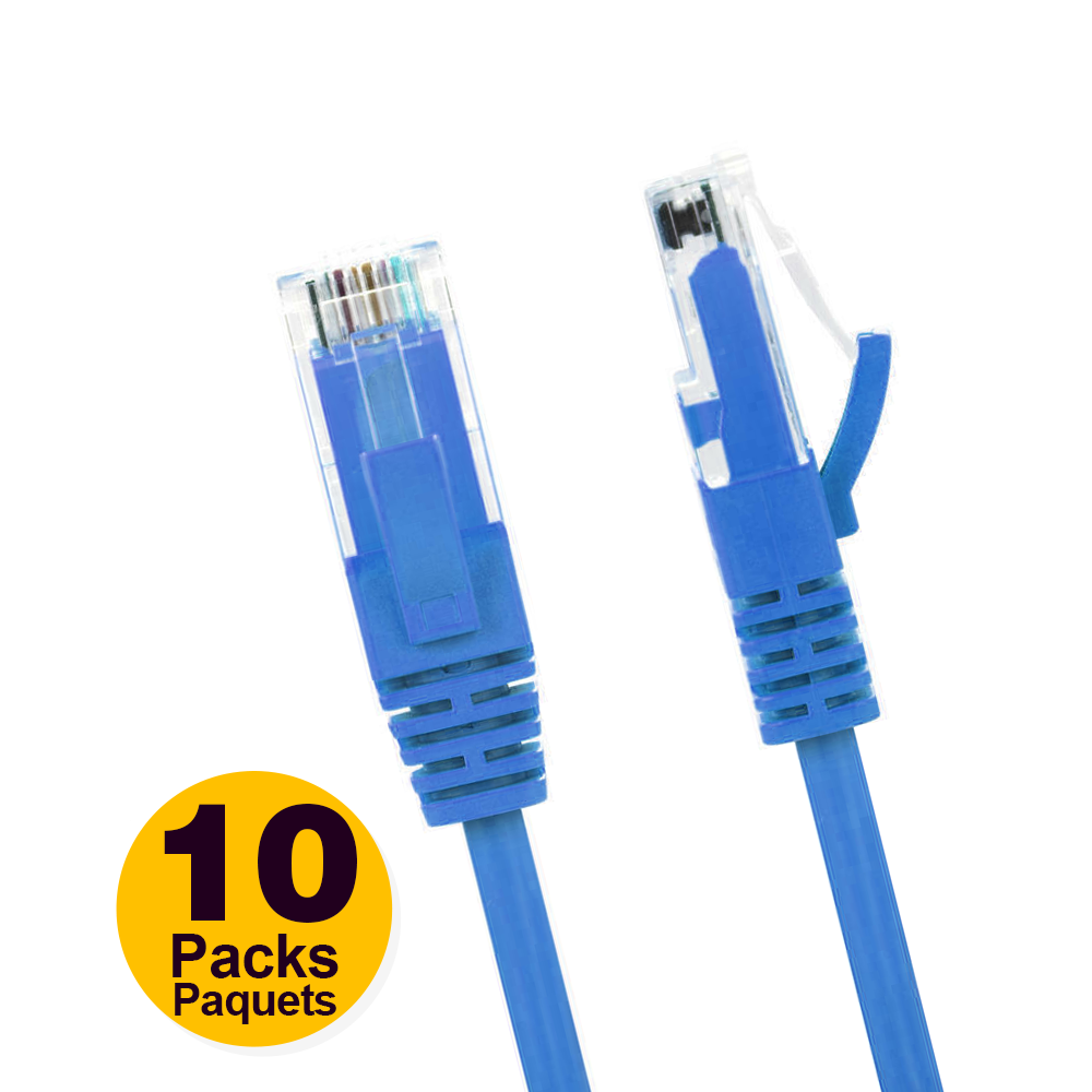 GoSlim Slim Cat6 28AWG UTP Ethernet Network Cable Blue - PrimeCables®
