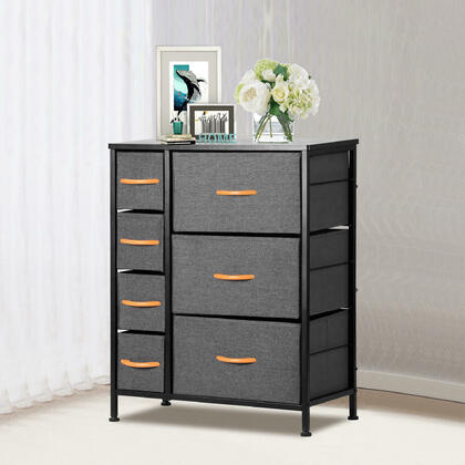 High Storage Tower with 7 Drawers Fabric Dresser, Organizer Unit ...