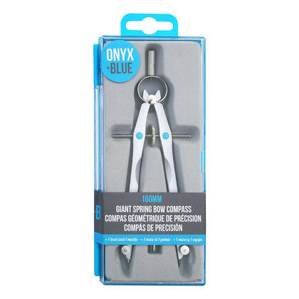Onyx & Blue® 160mm Giant Spring Bow Compass, Bonus Needle and Lead