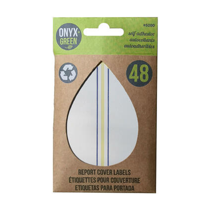 Onyx & Green® Étiquettes de couverture de rapport écologiques ...
