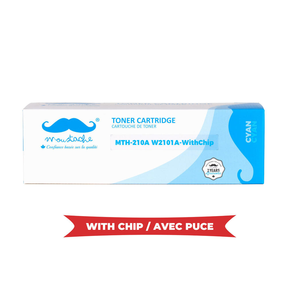 Premium Remanufactured HP 210A W2101A Cyan Toner Cartridge - With Chip ...