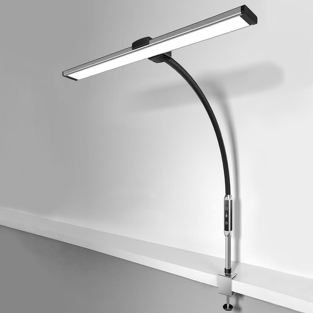 15W Dimmable Eye-Caring LED Desk Lamp with Clamp, Remote & Touch ...