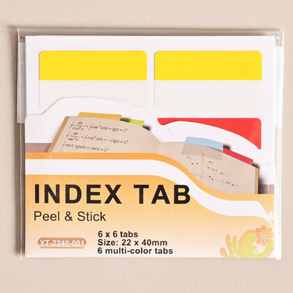 6 Multi-Color Tabs Writable Labels for Bookmarks, Classify Files, 36 ...