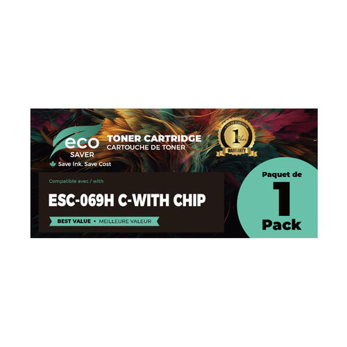 Canon 069H 5097C001 cartouche de toner compatible cyan haute capacité - avec puce - Eco-Saver