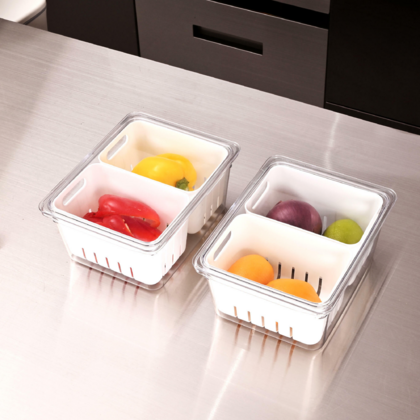 Refrigerator Organizer Fridge Organizer Food Storage Bins with ...