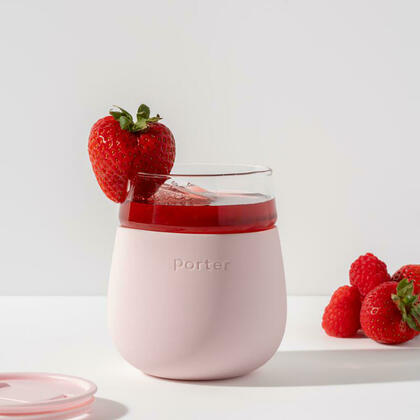 PORTER To-Go Borosilicate Glass and Silicone Tumbler 444ml (15oz) - W&P