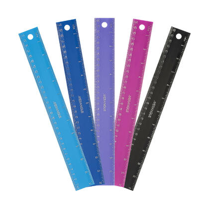 Merangue® Plastic Flexible Solid Translucent Ruler, 12"/30cm