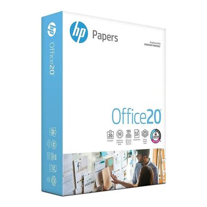 HP Office Copy Paper, 20 lbs, 8-1/2" x 11", 500 Sheets