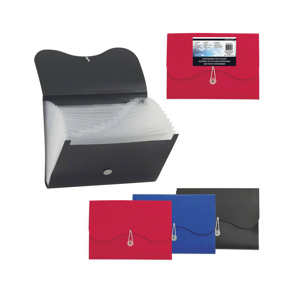 Merangue® Poly Expandable File, 13 Pocket, Letter Size