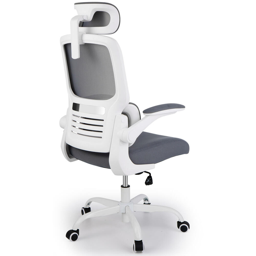 Ergonomic Chair with Lumbar Support, Flip-up Armrest & Headrest