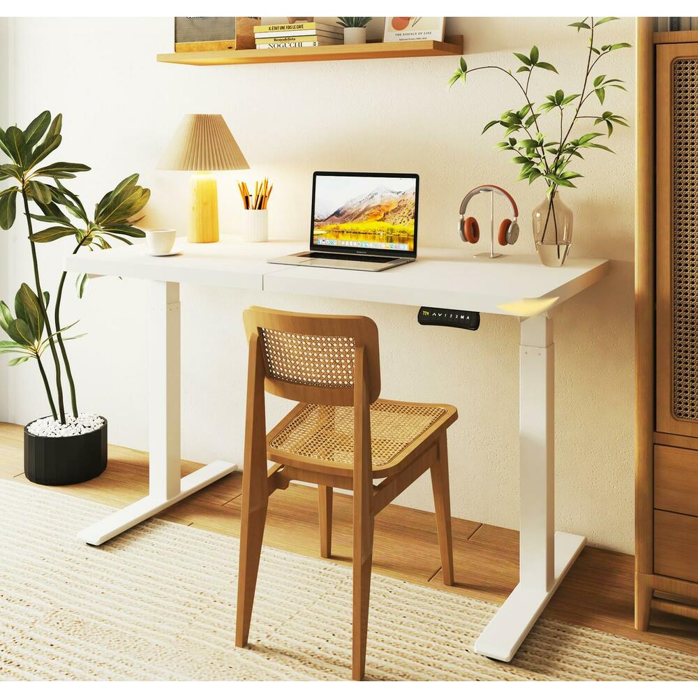 Ergonomic Electric Sit-Stand Desk Frame - Black - PrimeCables