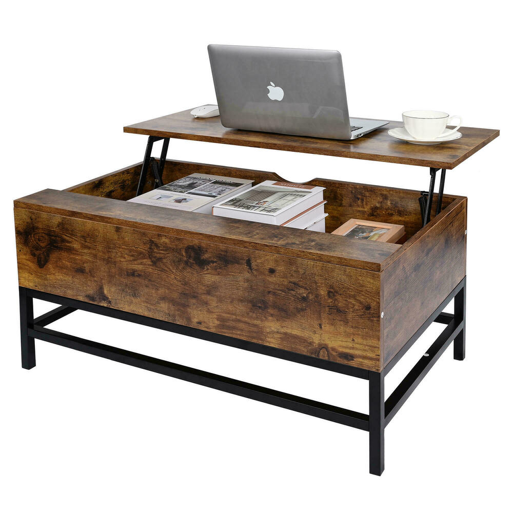 able basse ergonomique en bois à dessus relevable avec compartiment ...