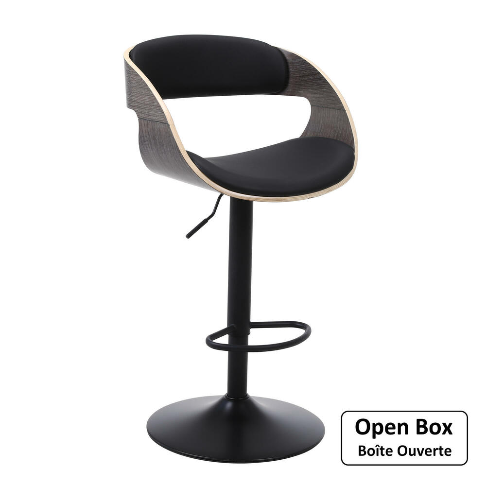 Vintage Swivel Upholstered Bar & Counter Stools with Backs, Adjustable ...