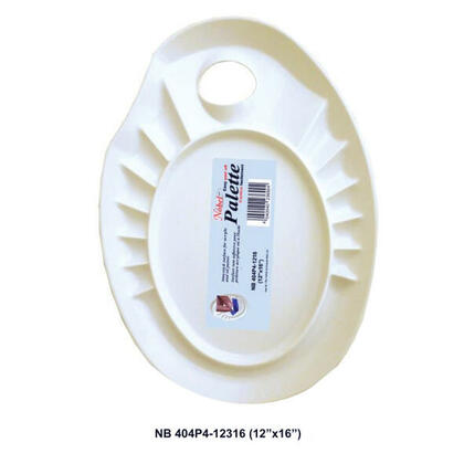 Easy Peel Off Palette - Oval Bowl Edge With Paint Slots