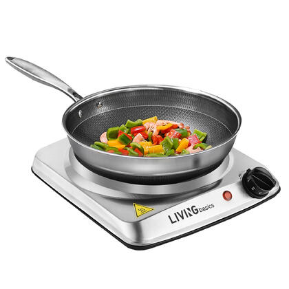 Countertop Infrared Single Burner, 1000W Electric Hot Plate, 5 Level ...