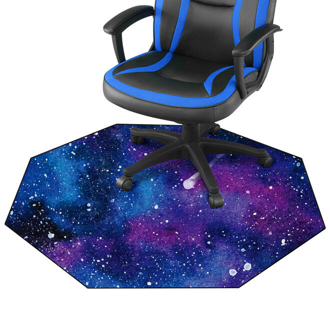 Anti-Slip Galaxy Gaming Chair Mat for Hardwood Floor - Moustache®-OpenBox