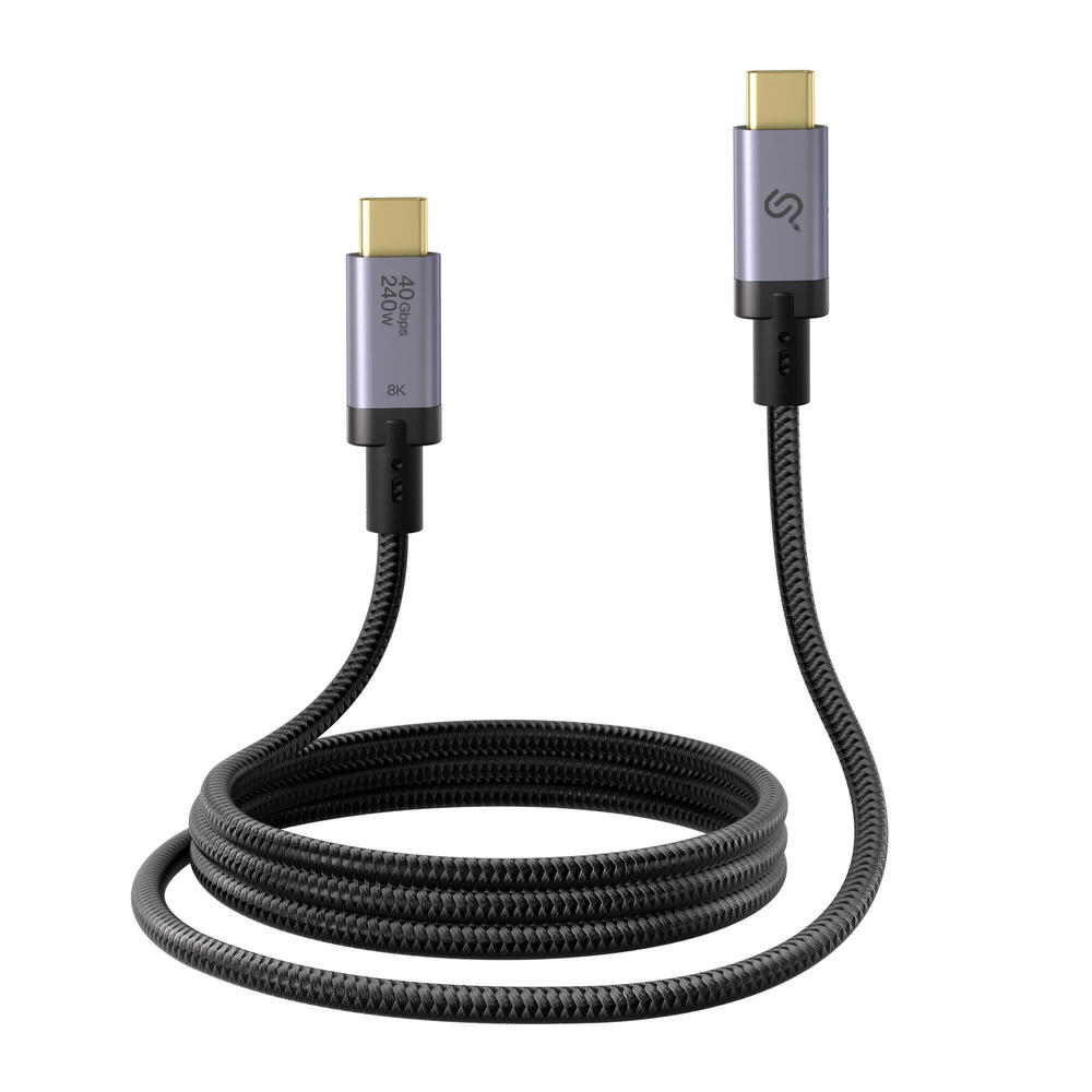 USB4 Type-C Cable – 240W Fast Charging, 8K@60Hz, 3ft/6ft
