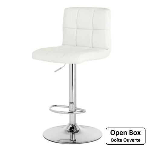 Bar Stool with Adjustable Swivel bonded Leather