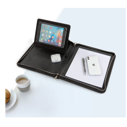 Bugatti® Tech Writing Case,(L) 10.5" x (H) 13" x (D) 1", Black