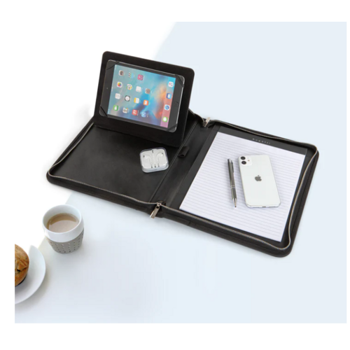 Bugatti® Étui d'écriture tech, (L) 10,5" x (H) 13" x (P) 1",Noir