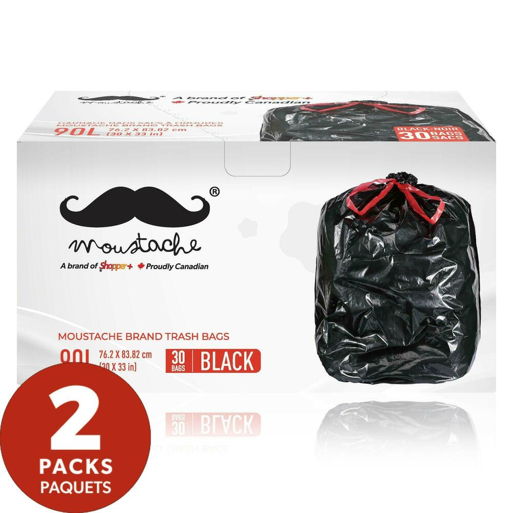 Ultra Strong Large Garbage Bag with Drawstring, 75L, 90L & 135L, 30 ...