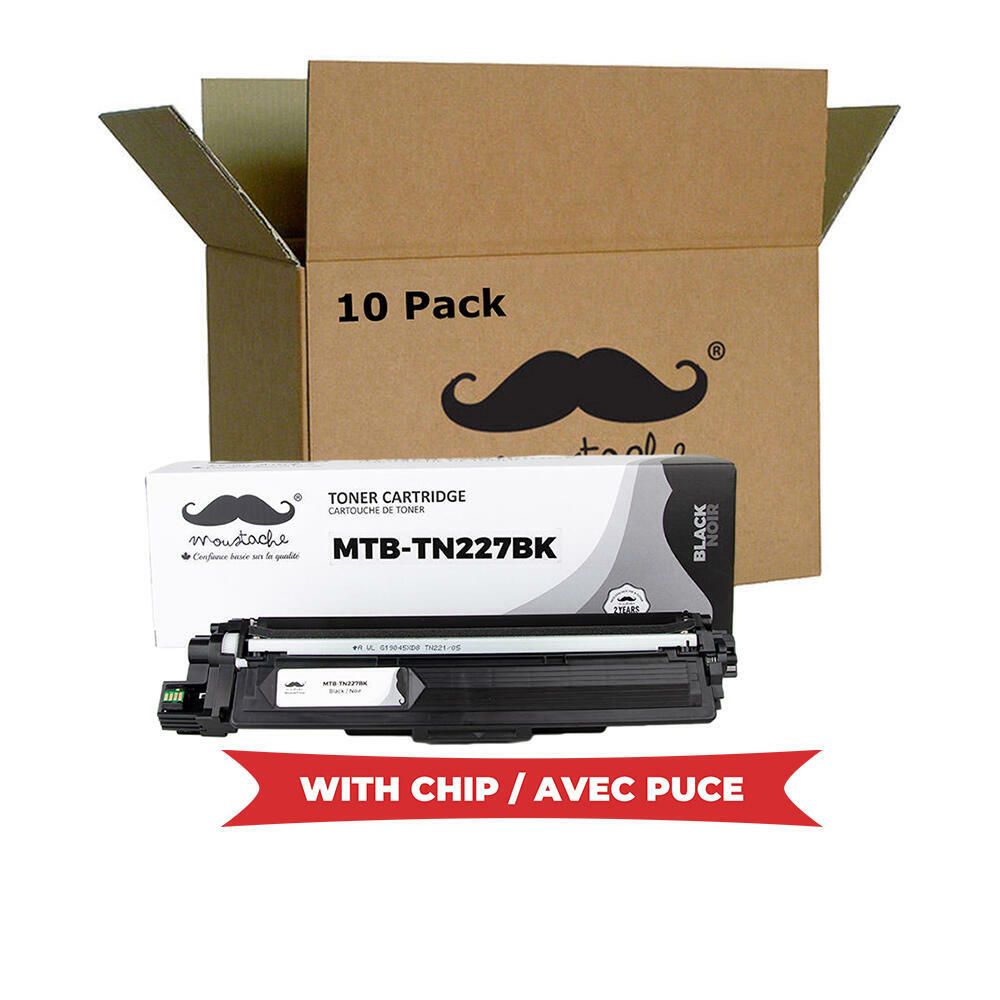 Brother TN227 Black Toner Cartridge - High Yield