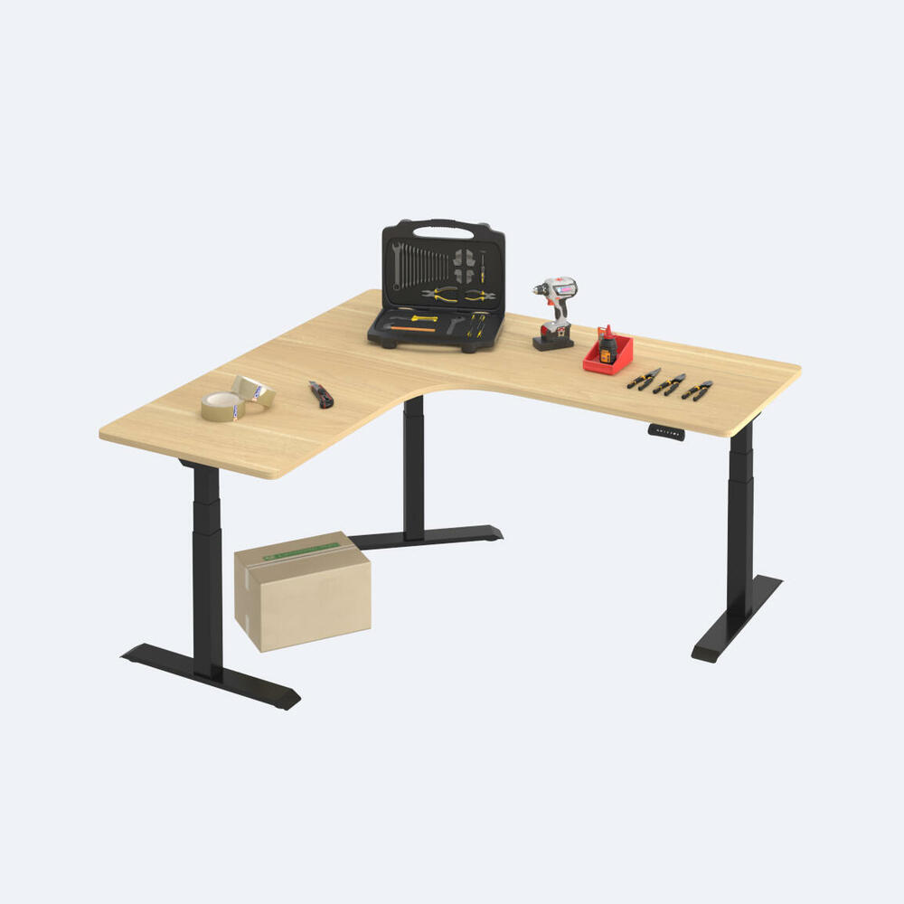 L-Shaped 3-Motor 3-Stage 3-Leg Electric Workbench