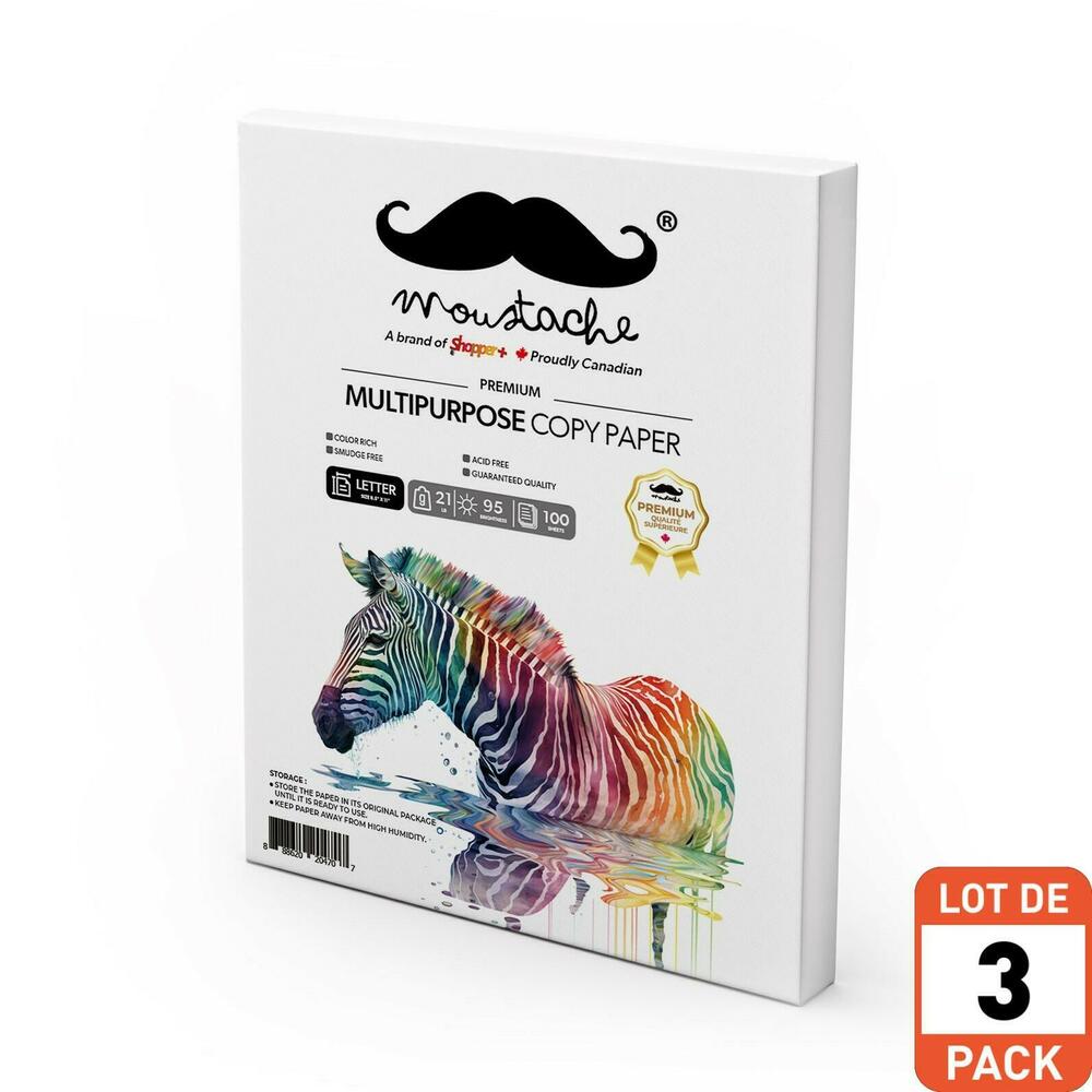 Moustache Printer Paper - 8.5" x 11" - 21lbs - 500 Sheets