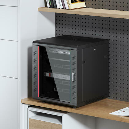 12U Server Rack Cabinet with PDU, 23.6" Deep Server Rack with Glass ...