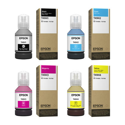 Epson T49H T49H100 T49H200 T49H300 T49H400 Original Ink Bottle Combo BK ...