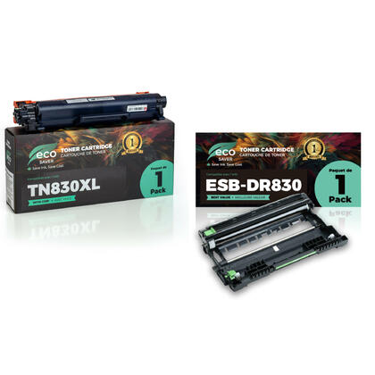 Brother TN830XL Compatible Toner & DR830 Drum Combo | Eco-Saver