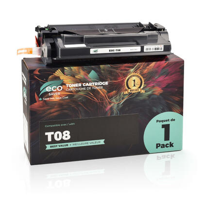 Canon T08 3010C005AA Compatible Black Toner Cartridge - With Chip - Eco ...