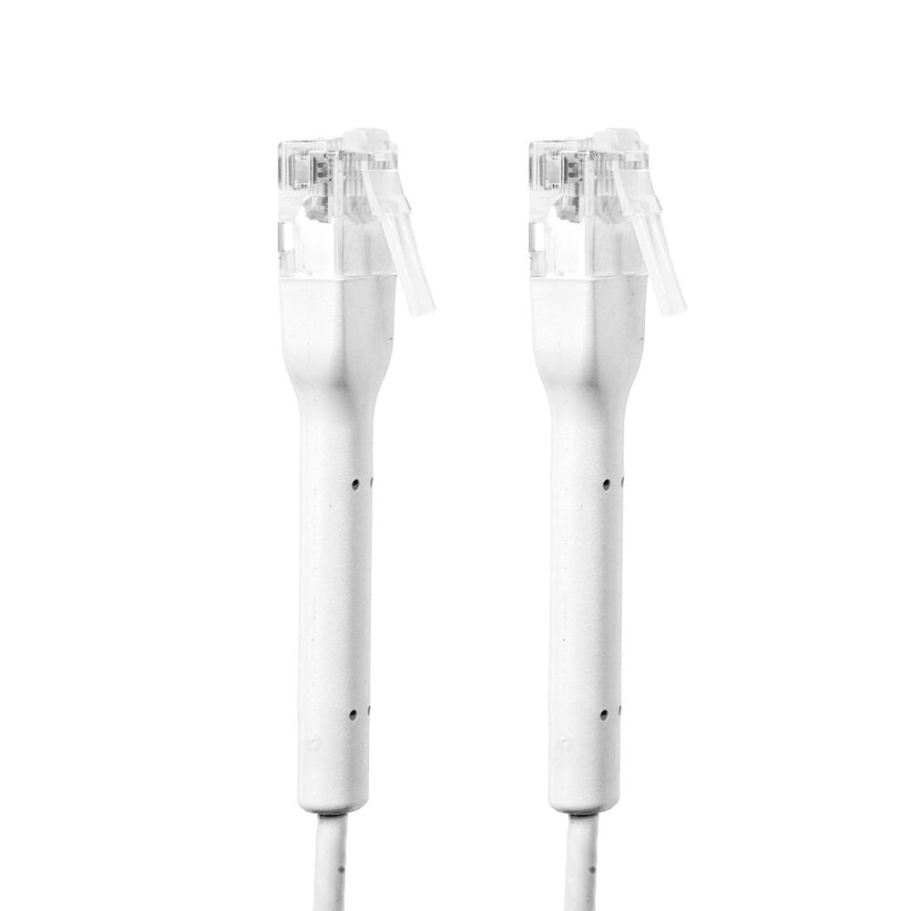 FlexConnect Slim Patch Cord CAT6A 32AWG Slim UTP Network Patch Cable, White - PrimeCables®
